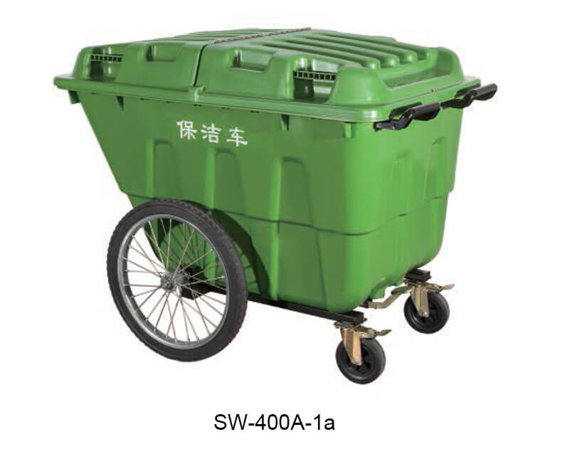 Four Wheels Mobile Garbage Cart | Swallow